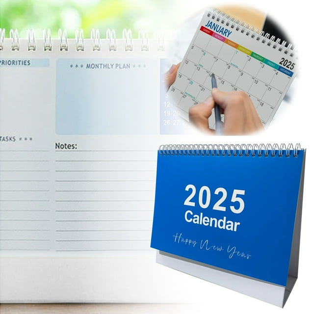 New Blue 2025 Monthly Vertical Flip Calendar: A 12 - Month Organizer ...