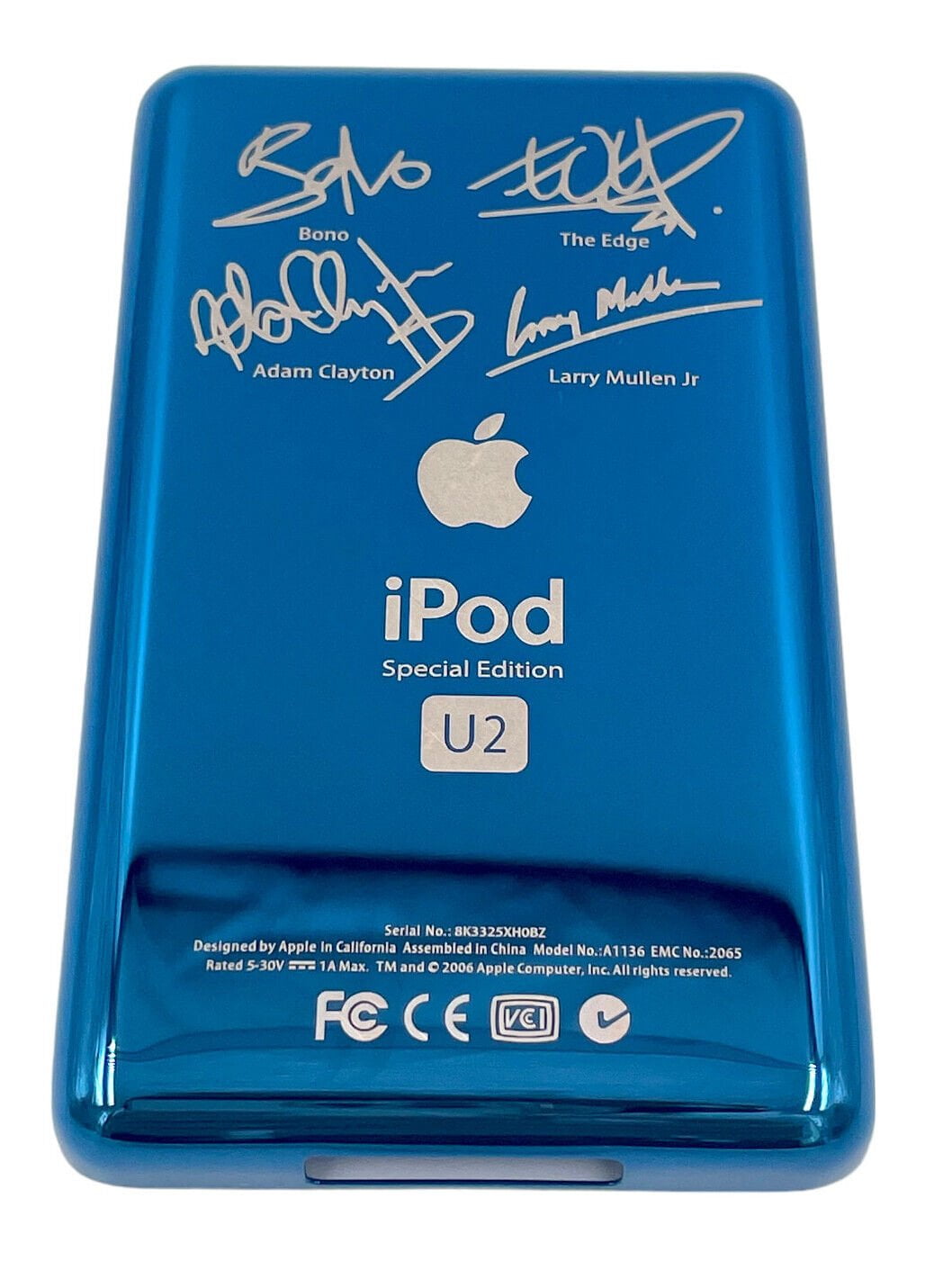 New Blue U2 Edition iPod Classic 5th 6th 7th Thick Back Housing Rear ...