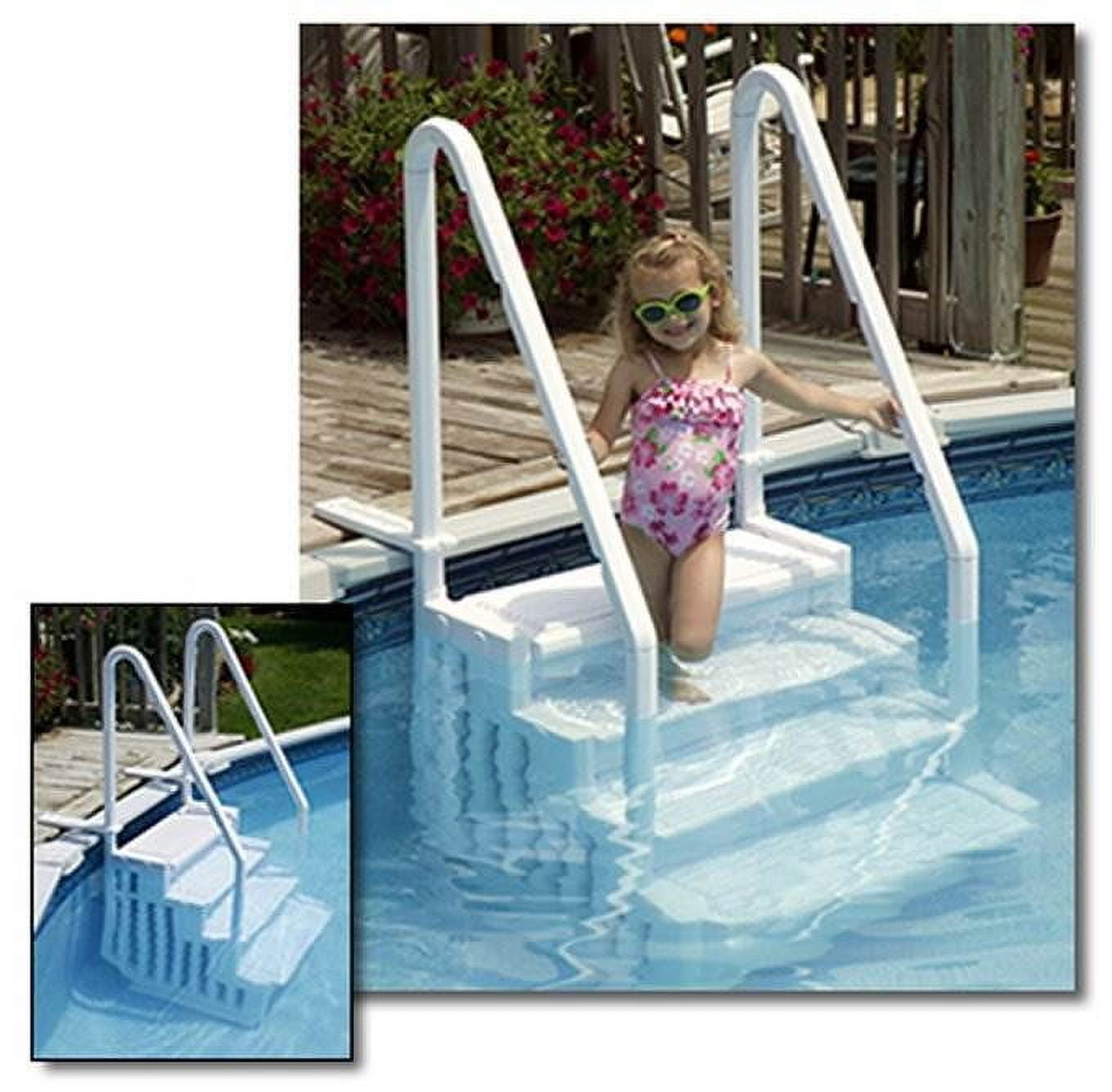 Blue Wave Easy Entry Above Ground Pool Step for Adults - Durable ...