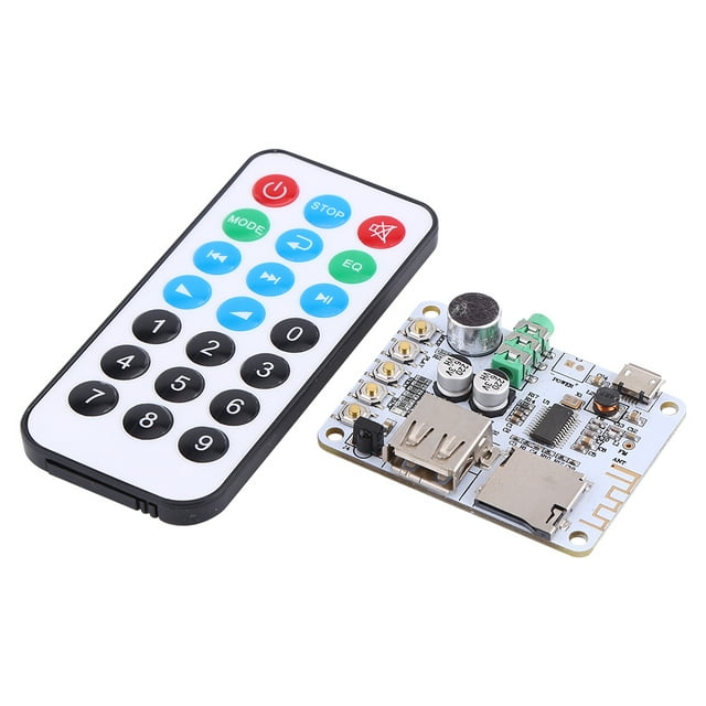 New Bluetooth Audio Receiver Microphone Amplifier USB TF FM MP3 Decoder ...
