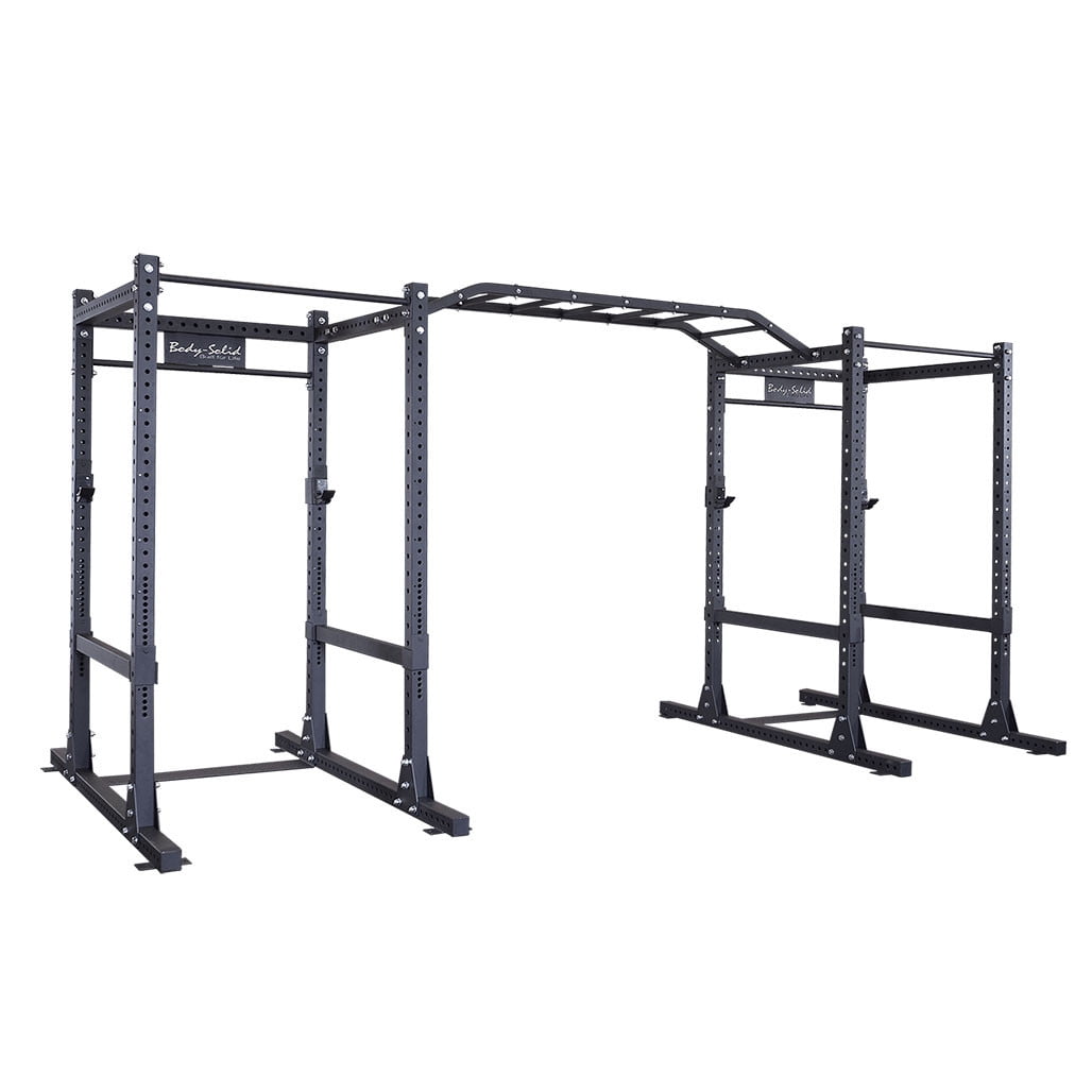 New Body Solid Pro Clubline SPR1000DB Double Power Racks with Monkey ...