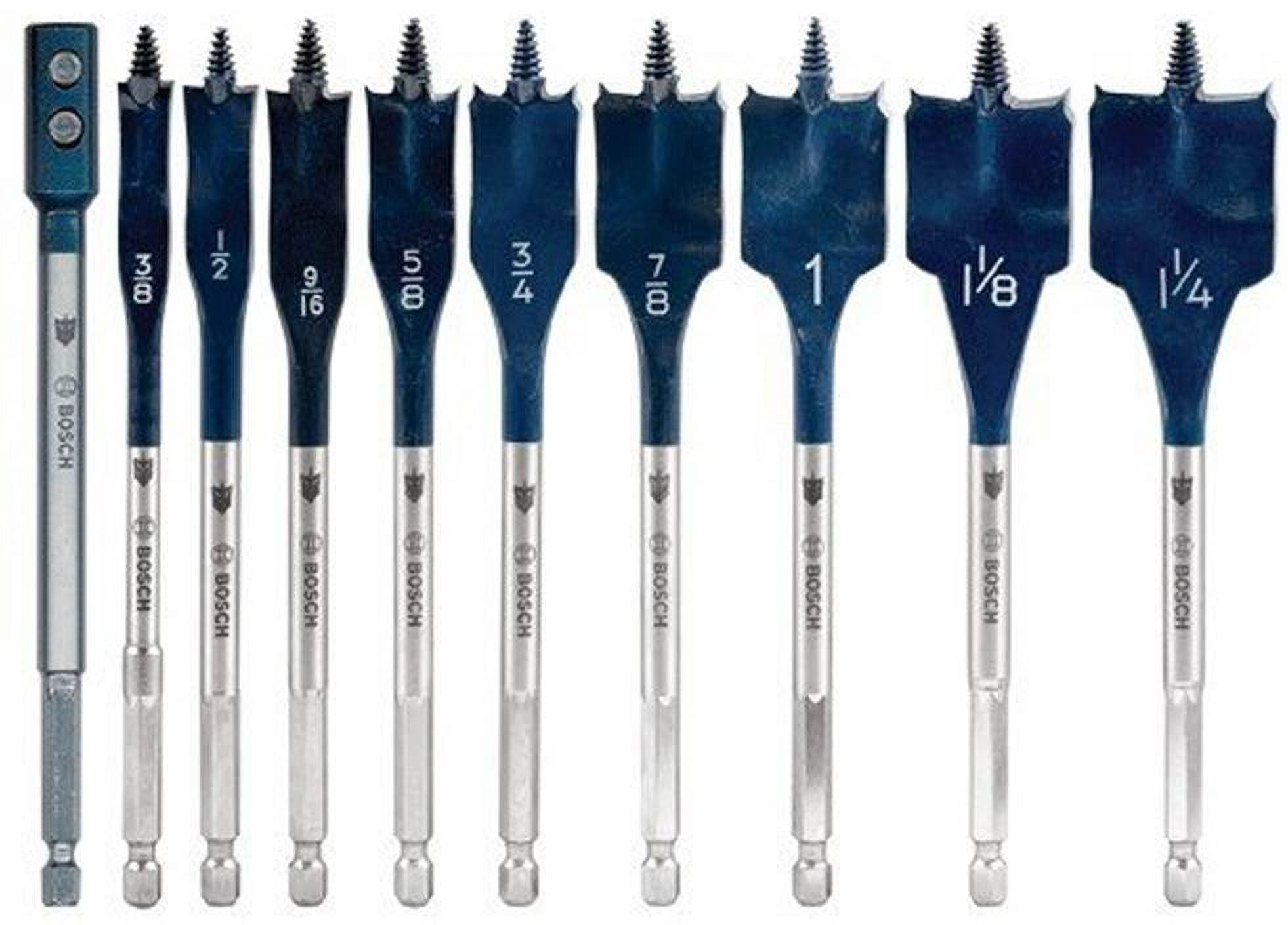 New Bosch DSB5010 Daredevil 10-Piece Spade Bit Set With Extension ...