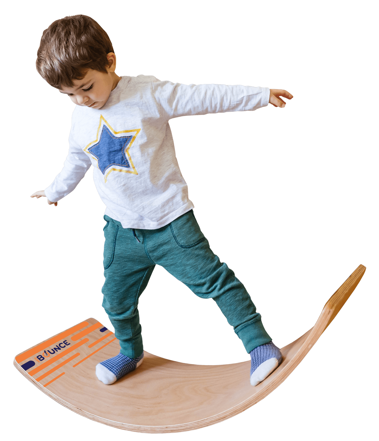 New Bounce Balance Board - Premium Wooden Wobble Board for Exercise ...