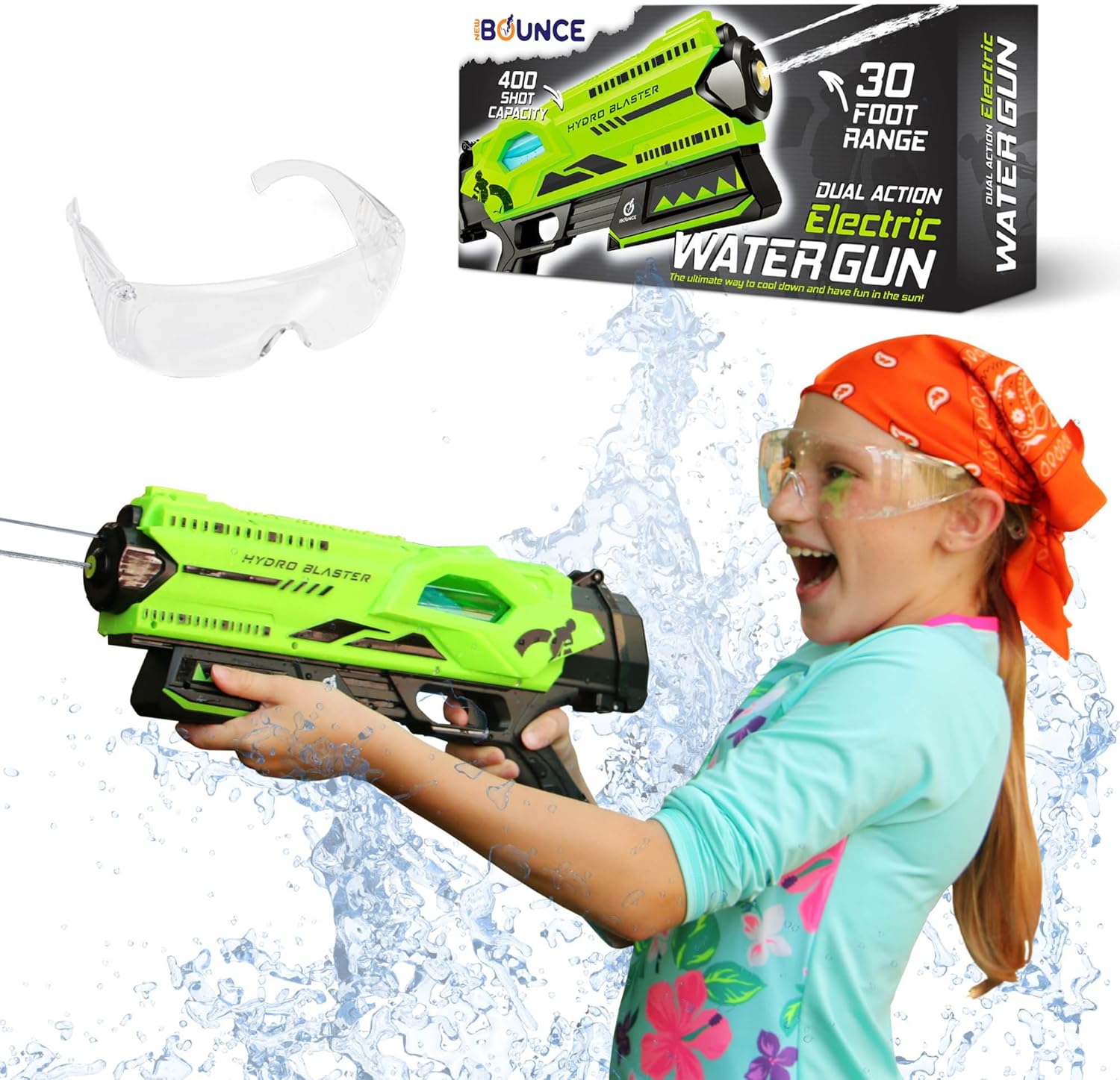 New-Bounce Electric Water Gun - Battery Operated Automatic Water Gun ...