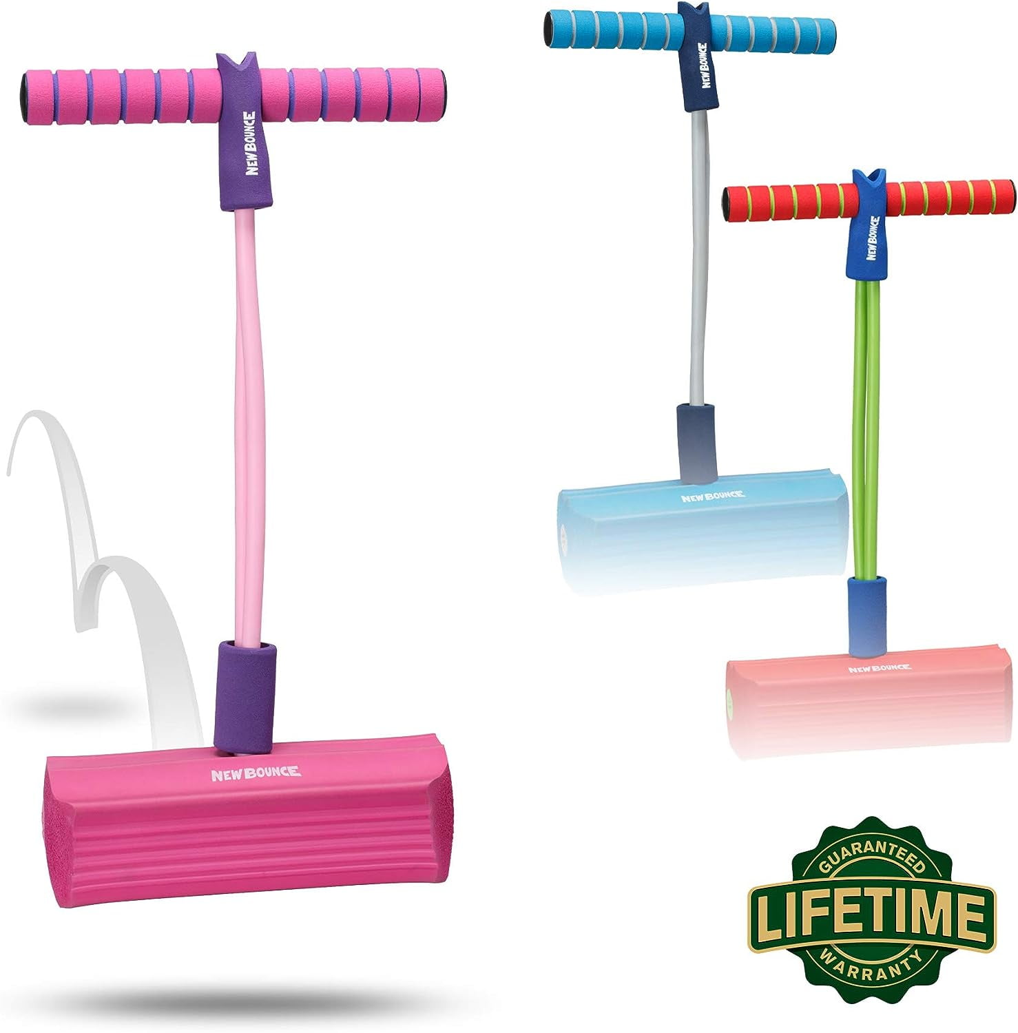 New Bounce Kids Pogo Stick: Bouncy Jumper with Handle for Ages 3-8 ...