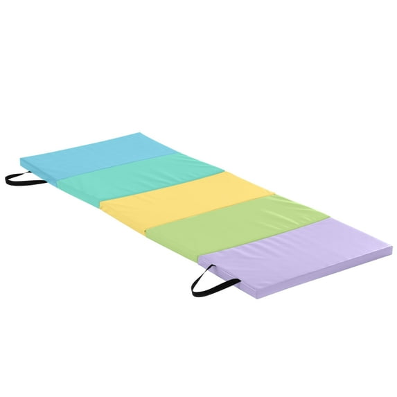 New Bounce Pastel Tumbling Mat for Kids, Folding Gymnastics & Exercise ...