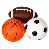 New Bounce Kids' Soft Sports Balls Set - 3 Mini PVC Toys for Toddlers ...