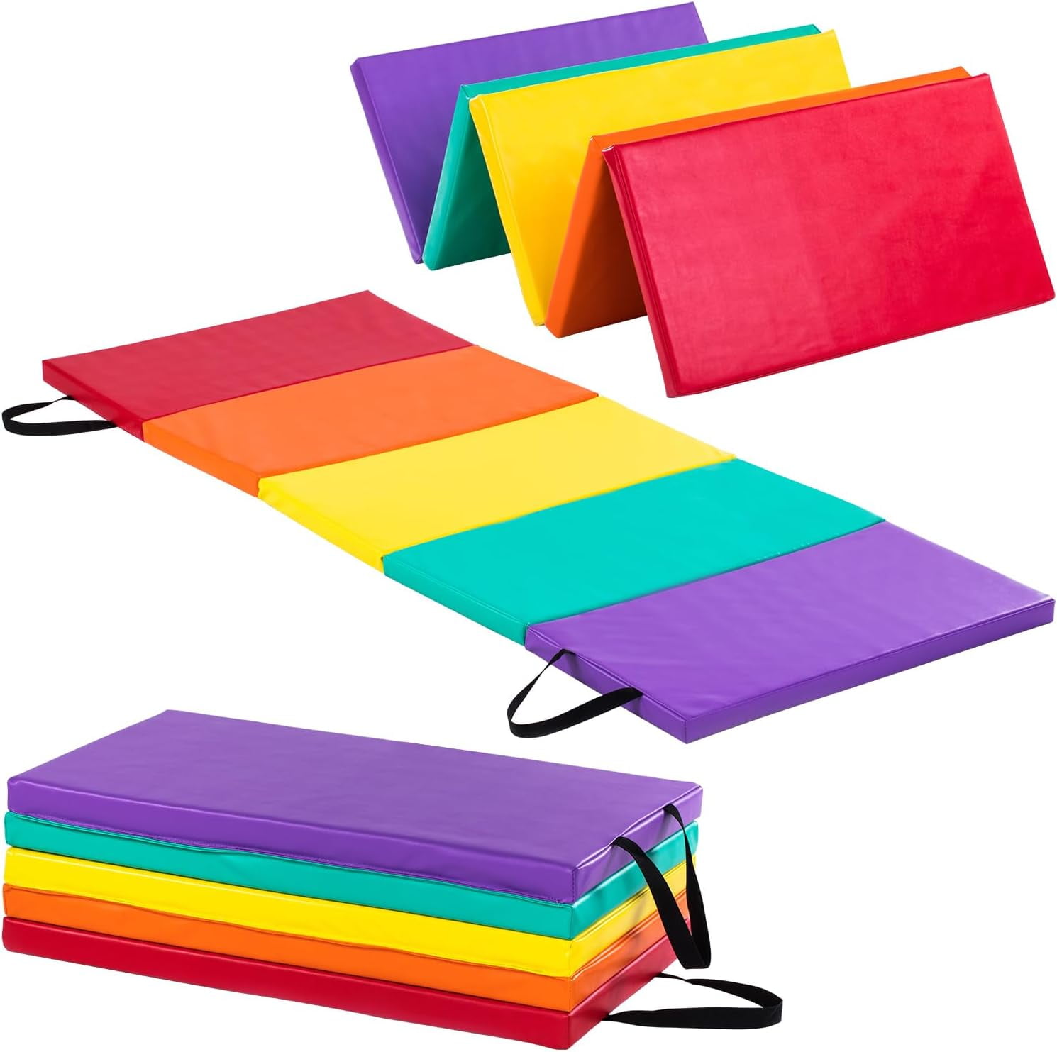 New Bounce Tumbling Mat for Kids - Gymnastics Mat - Folding Exercise ...