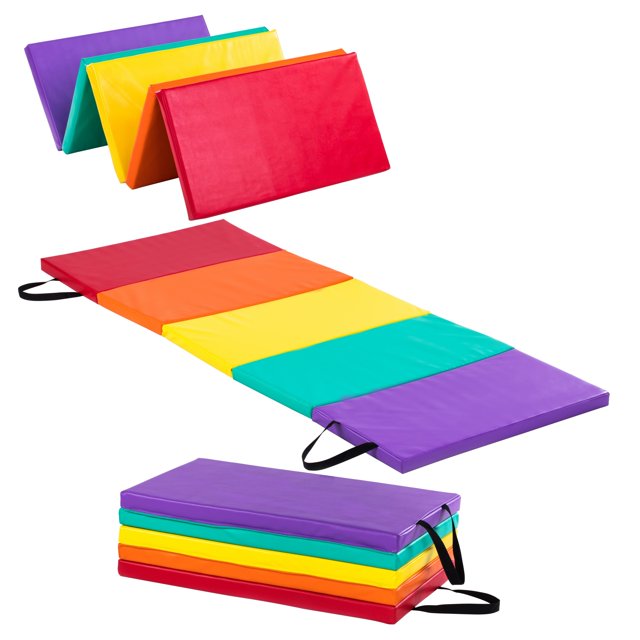 New-Bounce Tumbling Mat for Kids - Gymnastics Mat - Folding Exercise ...
