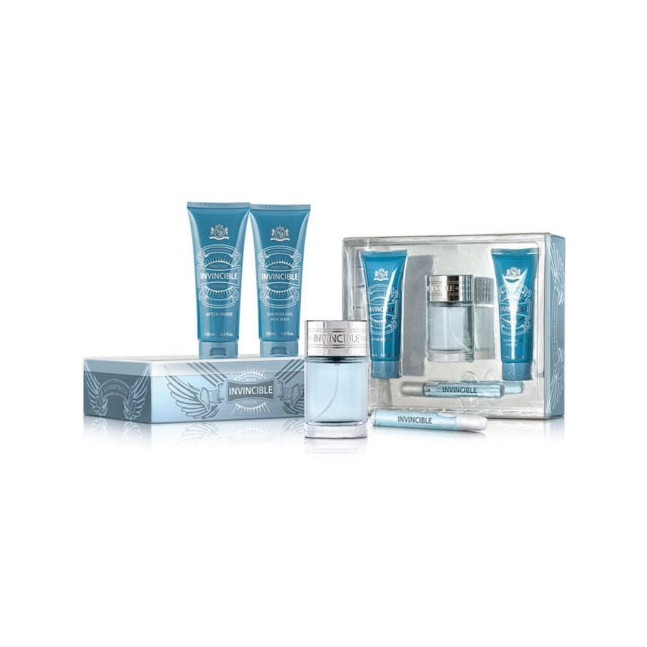 New Brand Invincible , 4 Pc Gift Set 3.3oz EDT Spray, 0.5oz EDT Spray ...