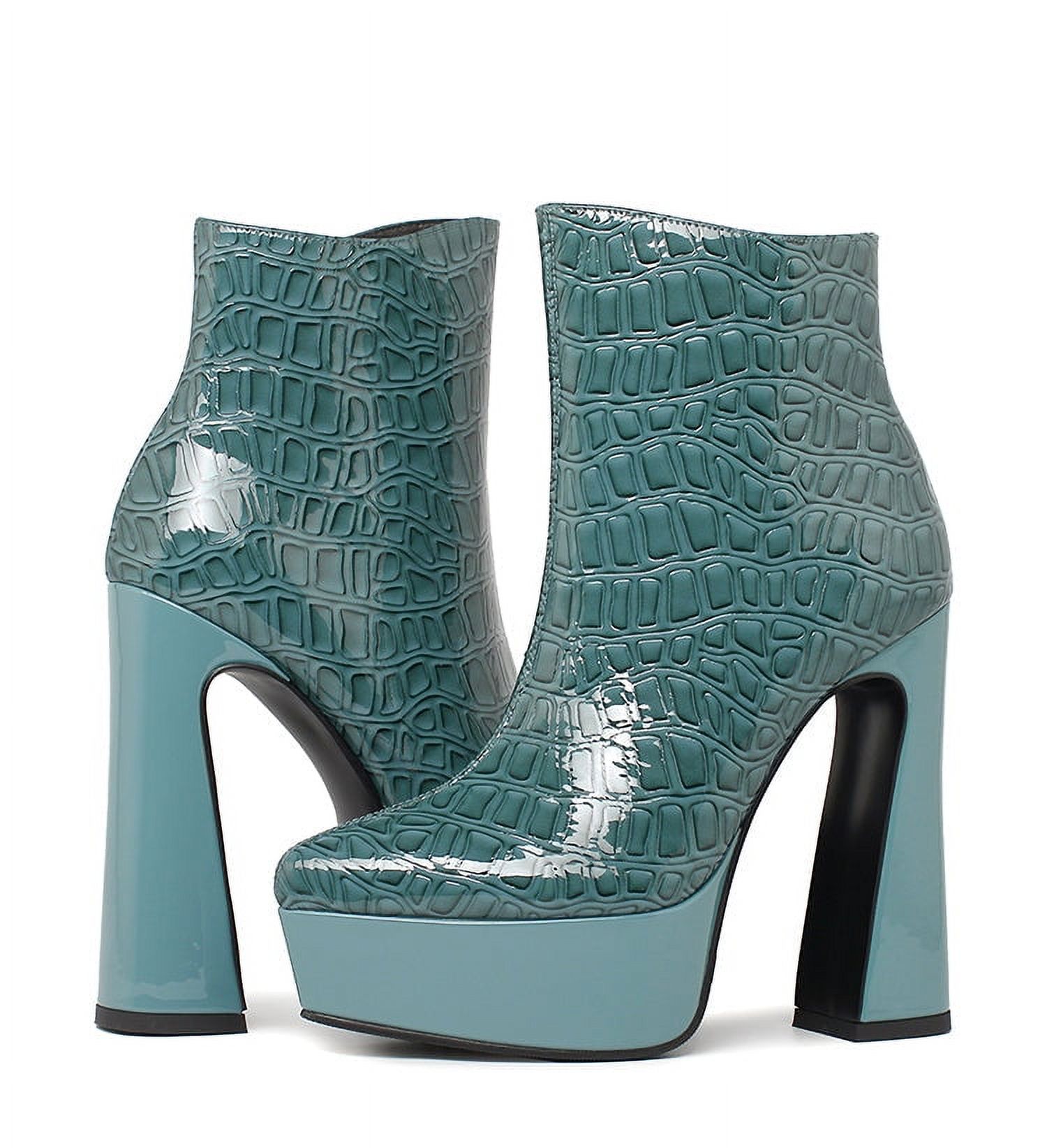 New Brand Women's Shoes Sexy High Heels Thick Platform Black Blue ...