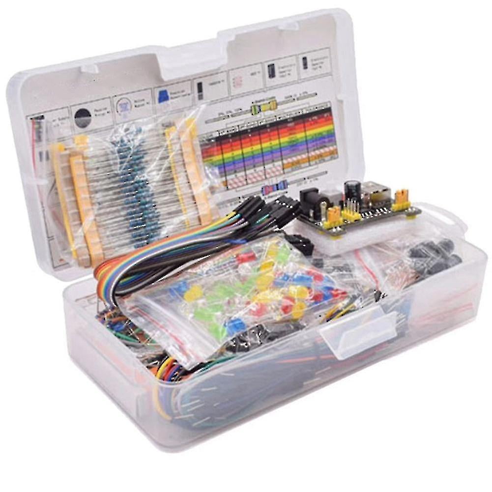 New Breadboard Set Electronics Component Starter Diy Kit With Plastic ...
