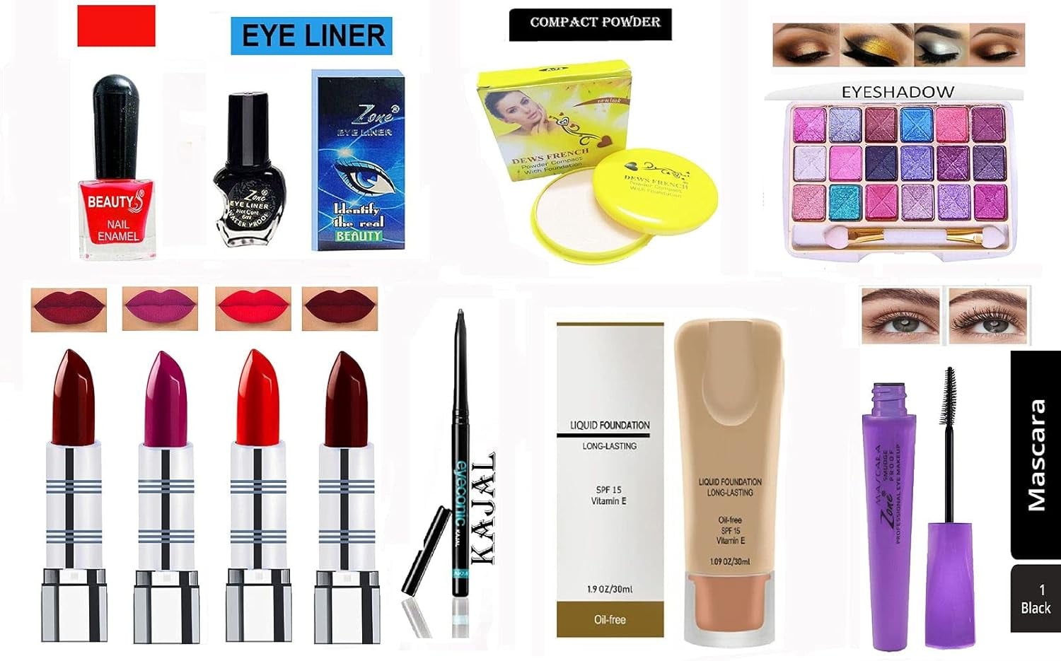 New Bridal Makeup Kit For Beautiful Women 20 - Walmart.com