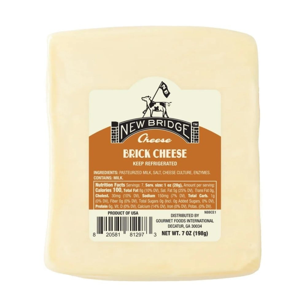 New Bridge Brick Cheese, 7OZ, 12 Pack - Walmart.com