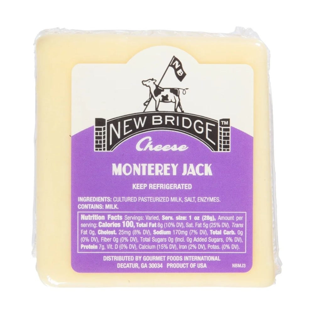 New Bridge Monterey Jack, 7OZ, 12 Pack - Walmart.com