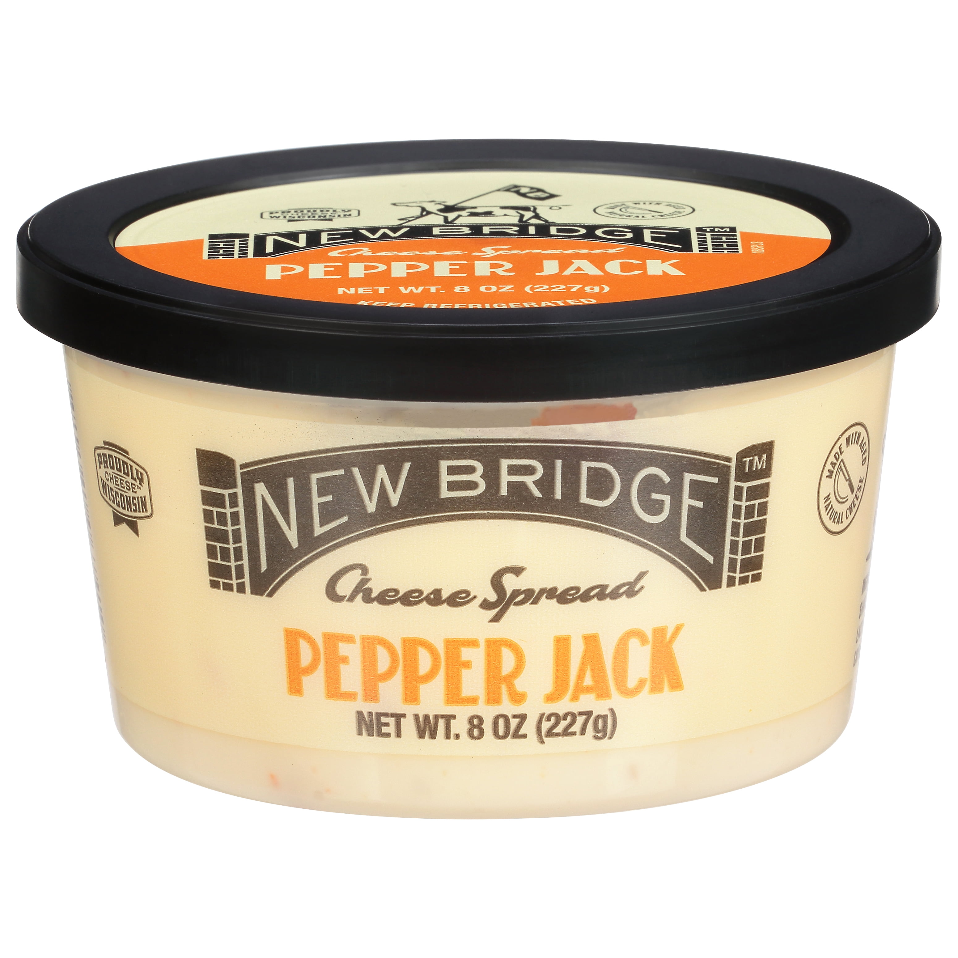 New Bridge Pepper Jack Cheese Spread, 8OZ, 12 Pack - Walmart.com