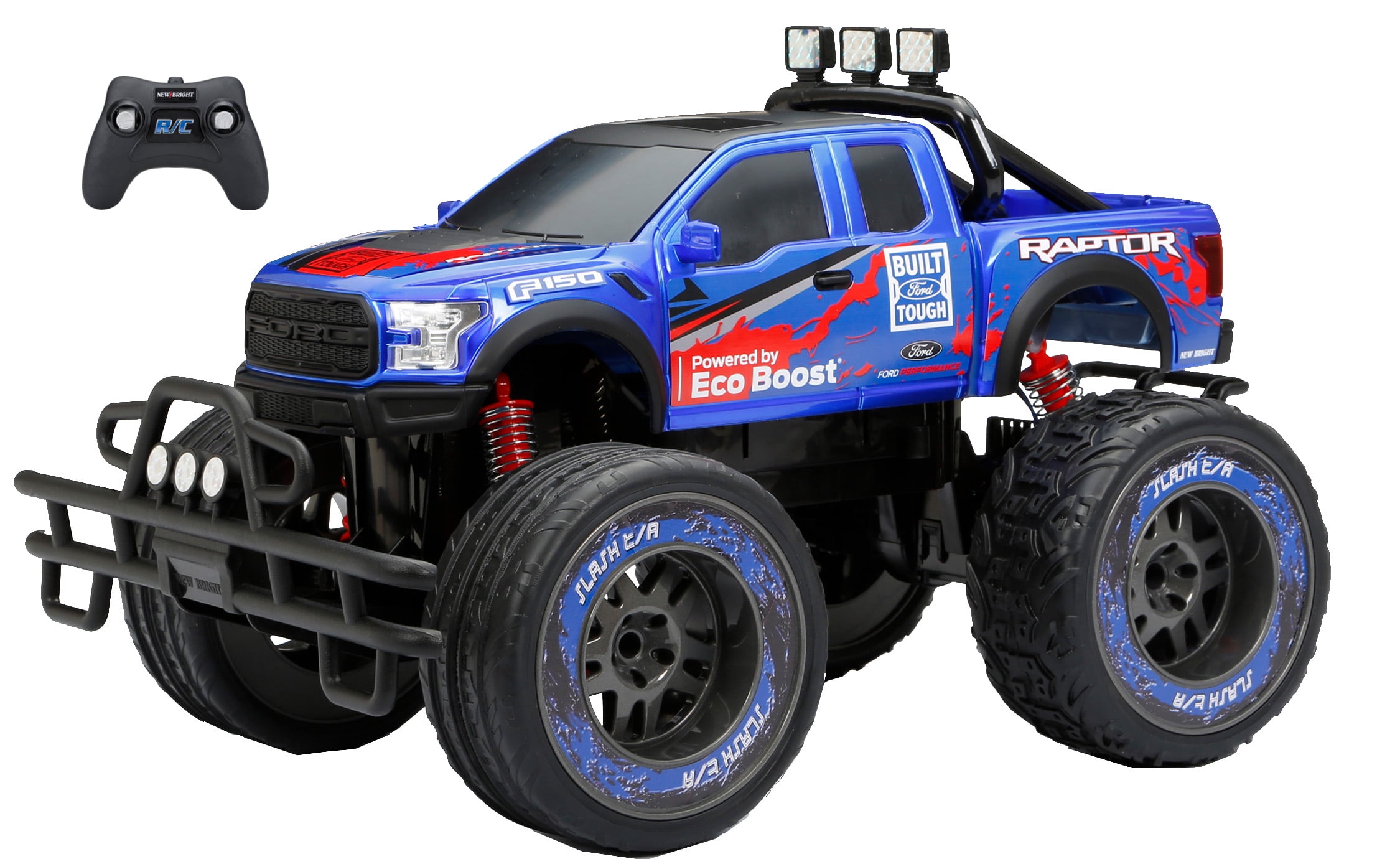 New Bright 1:10 Radio Control 9.6v Ford Raptor Truck- Blue - Walmart.com