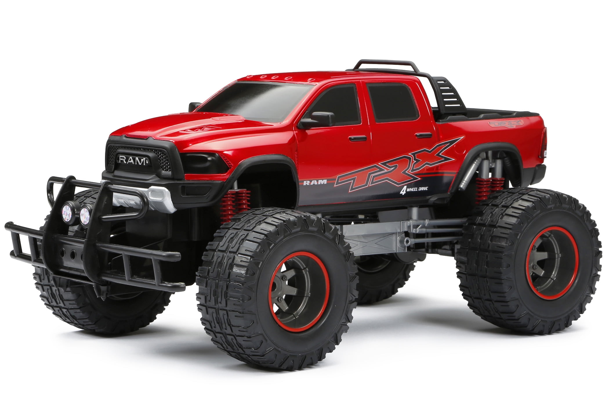 New Bright 1:12 Scale Radio Control 4x4 RAM 1500 Truck - Red - Walmart.com