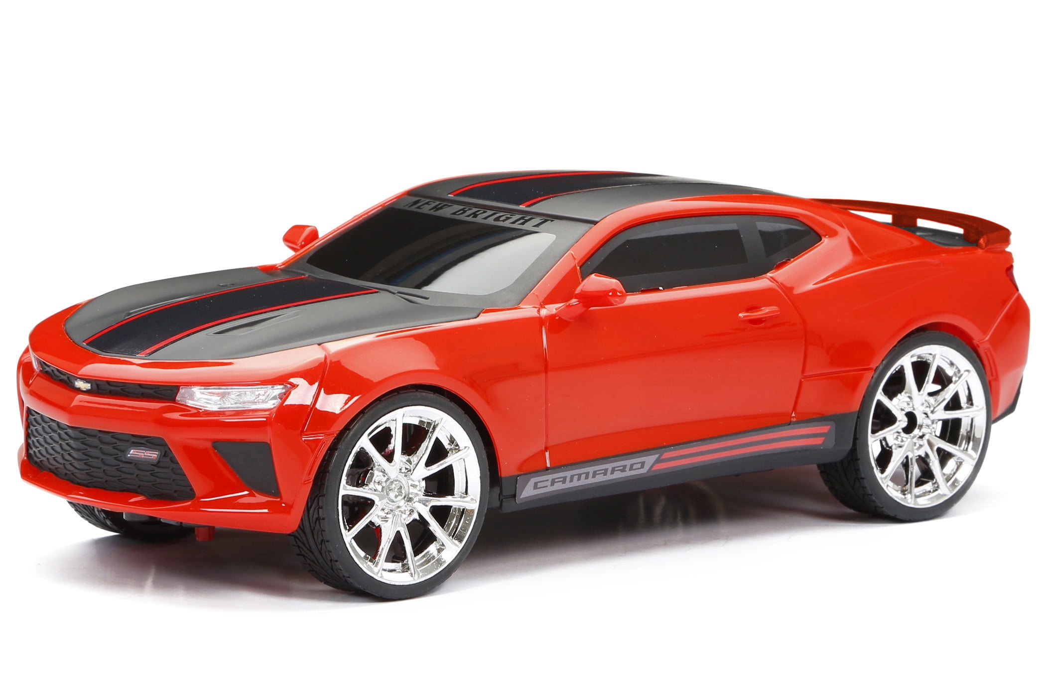 New Bright 1:16 Red & Black Custom Camaro Radio Control Car - Walmart.com
