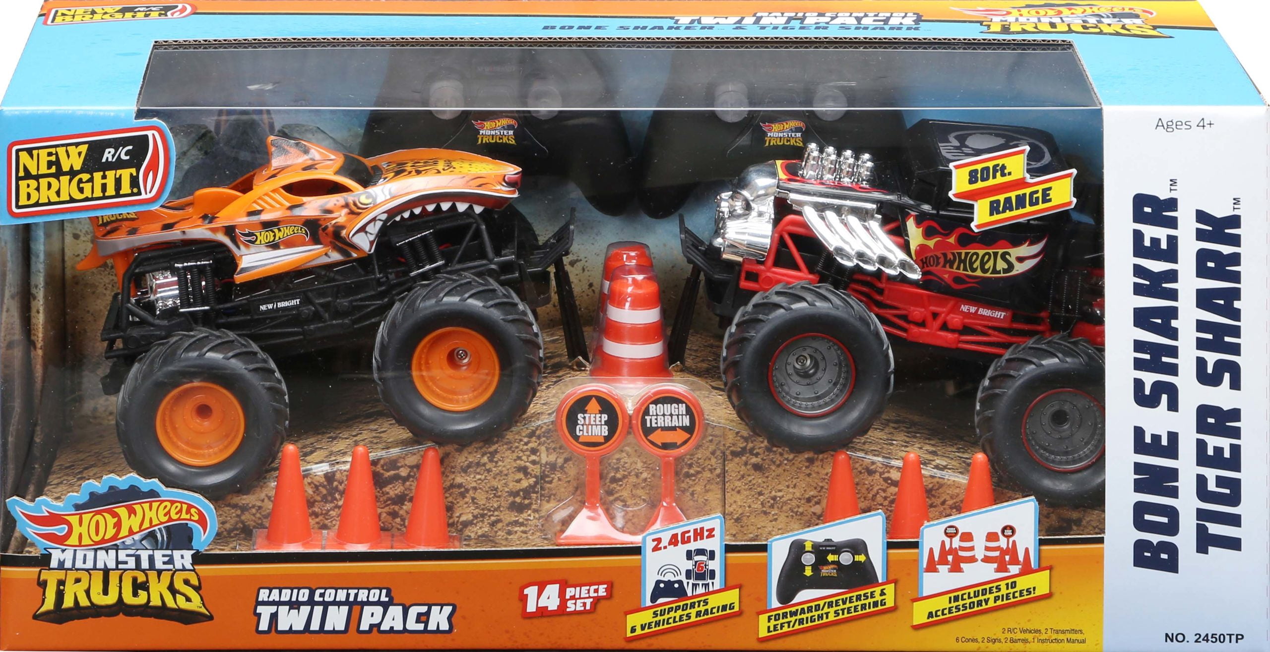 New Bright (1:24) Battery-Powered RC Monster Truck, 2450TP - Walmart.com