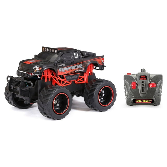 New Bright (1:24) Ford Raptor Battery Remote Control Black Truck, 2424 ...