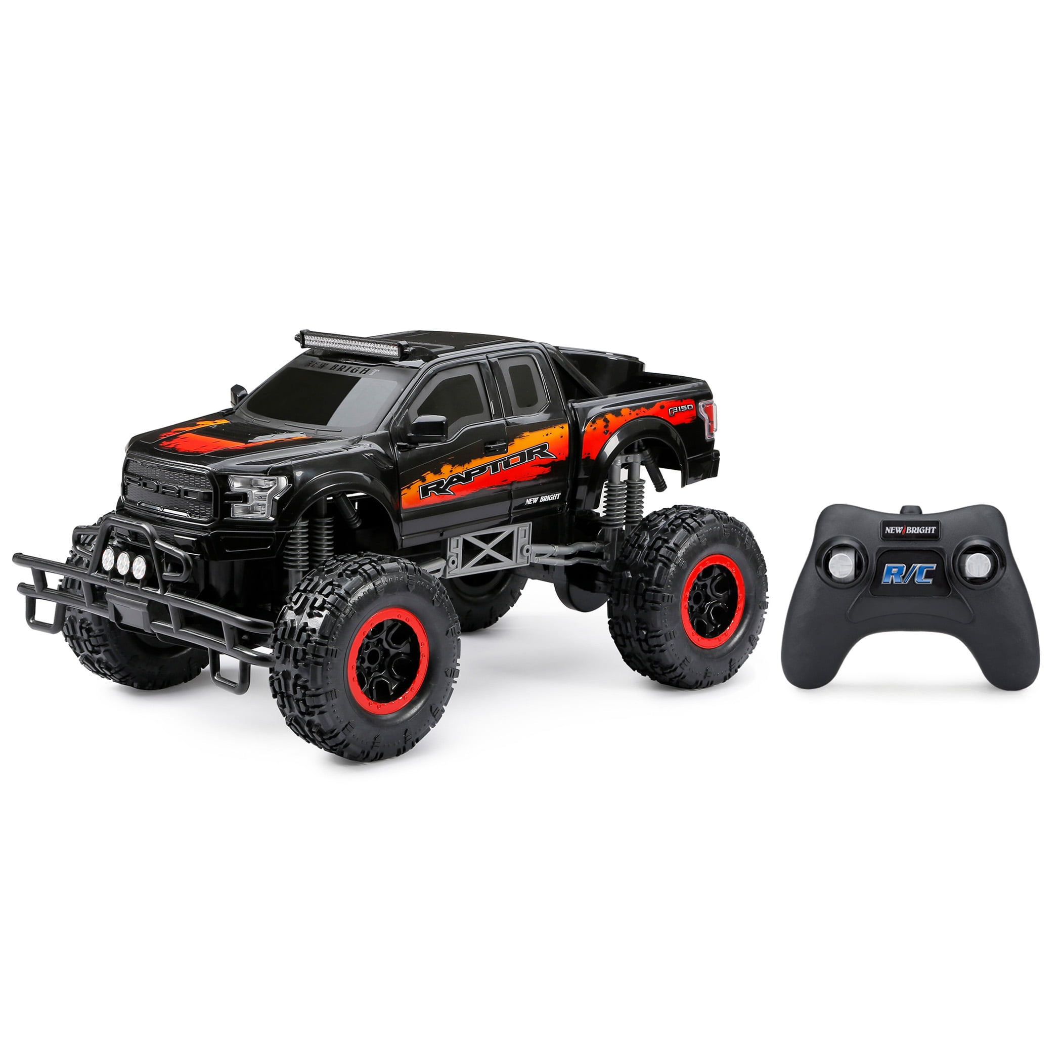 New Bright (1:8) Ford F-150 Raptor Battery Radio Control Black Truck, 60889UW - Walmart.com