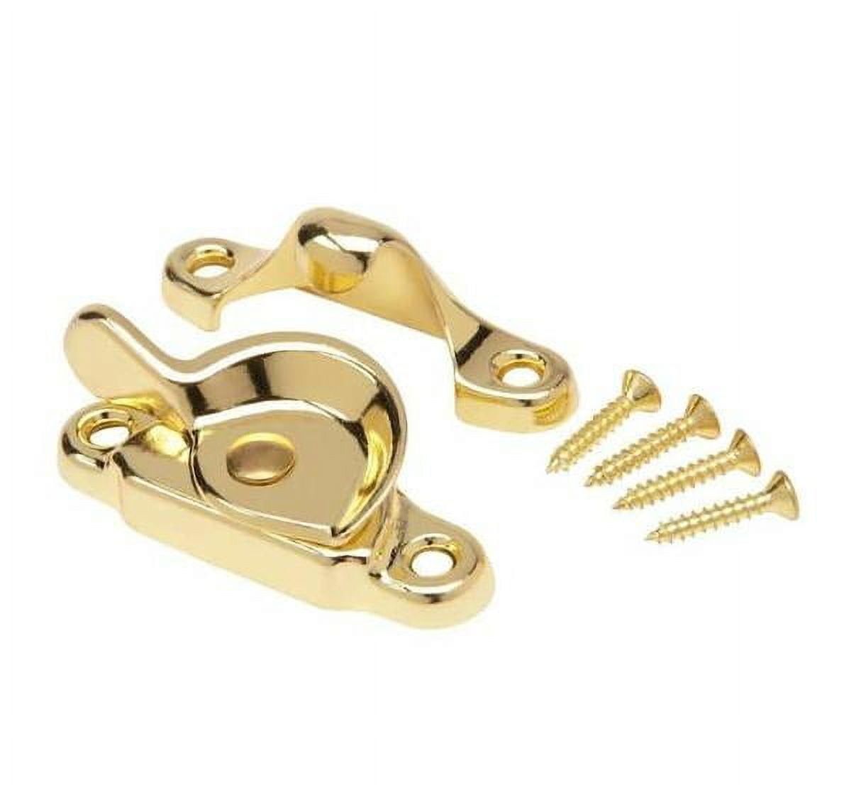 New Bright Brass Steel Window Sash Lock Home Security Window Hardware ...