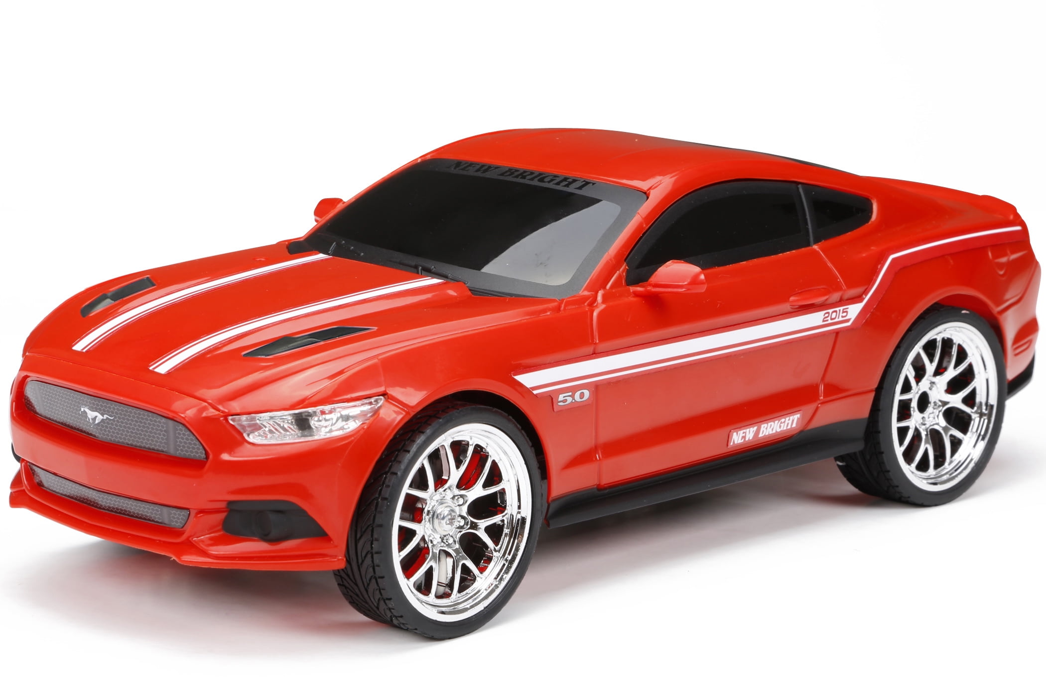 New Bright RC Cars 1:16 Radio Control Mustang GT - Red - Walmart.com