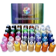 New brothread 63-Color Polyester Embroidery Machine Thread Kit, 500M ...