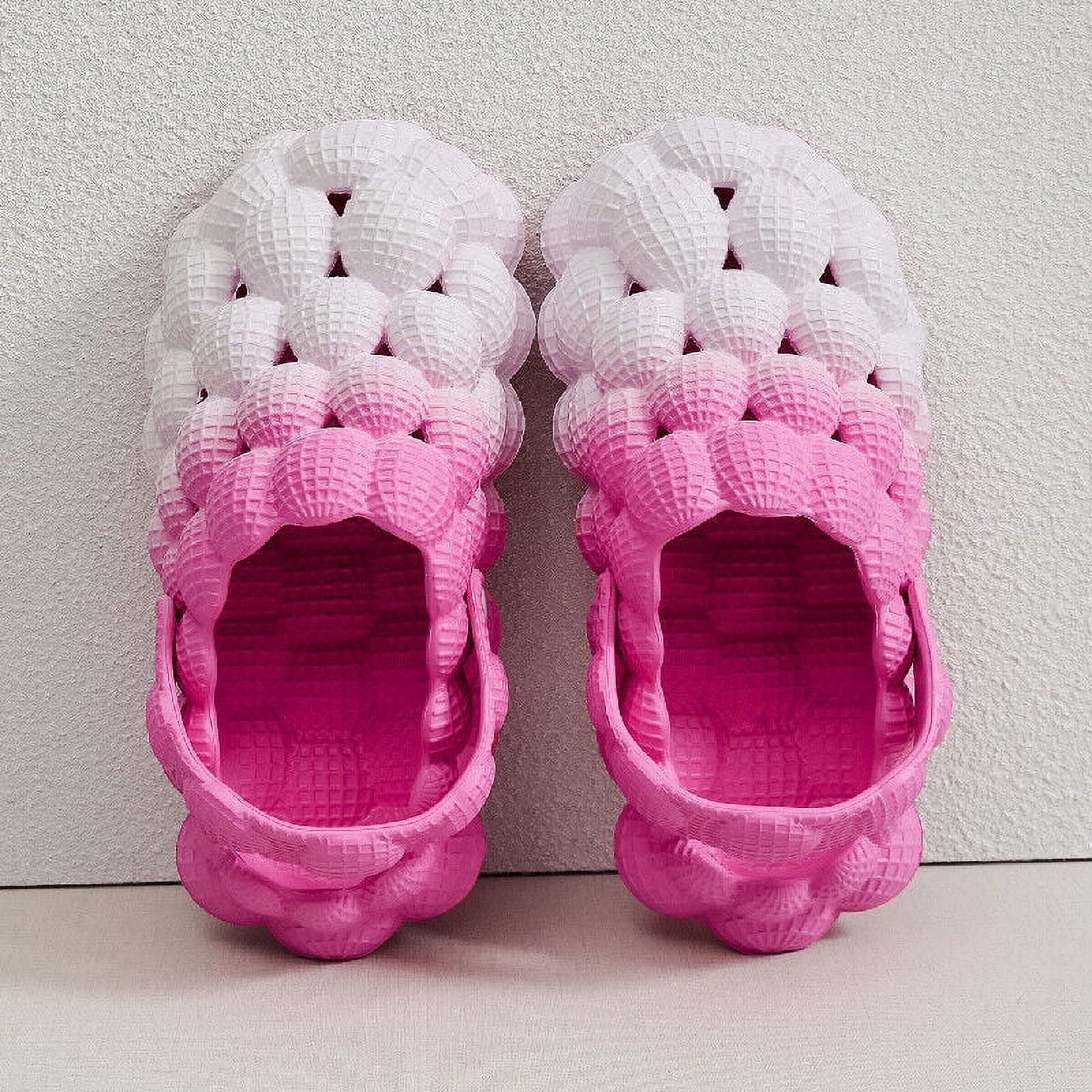 New Bubble Slides Massage Slippers for Women Men Shoes Soft Cloud Beach ...