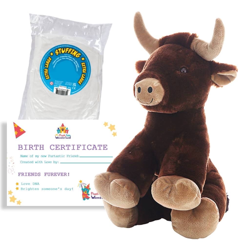Plush Gear Burt the Bull DIY Kit for Preschool, 16-Inch - Walmart ...
