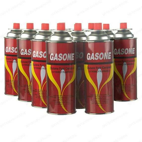 GasOne Butane Fuel Gas Canisters - Portable Camping Stove Cartridge, 4 ...