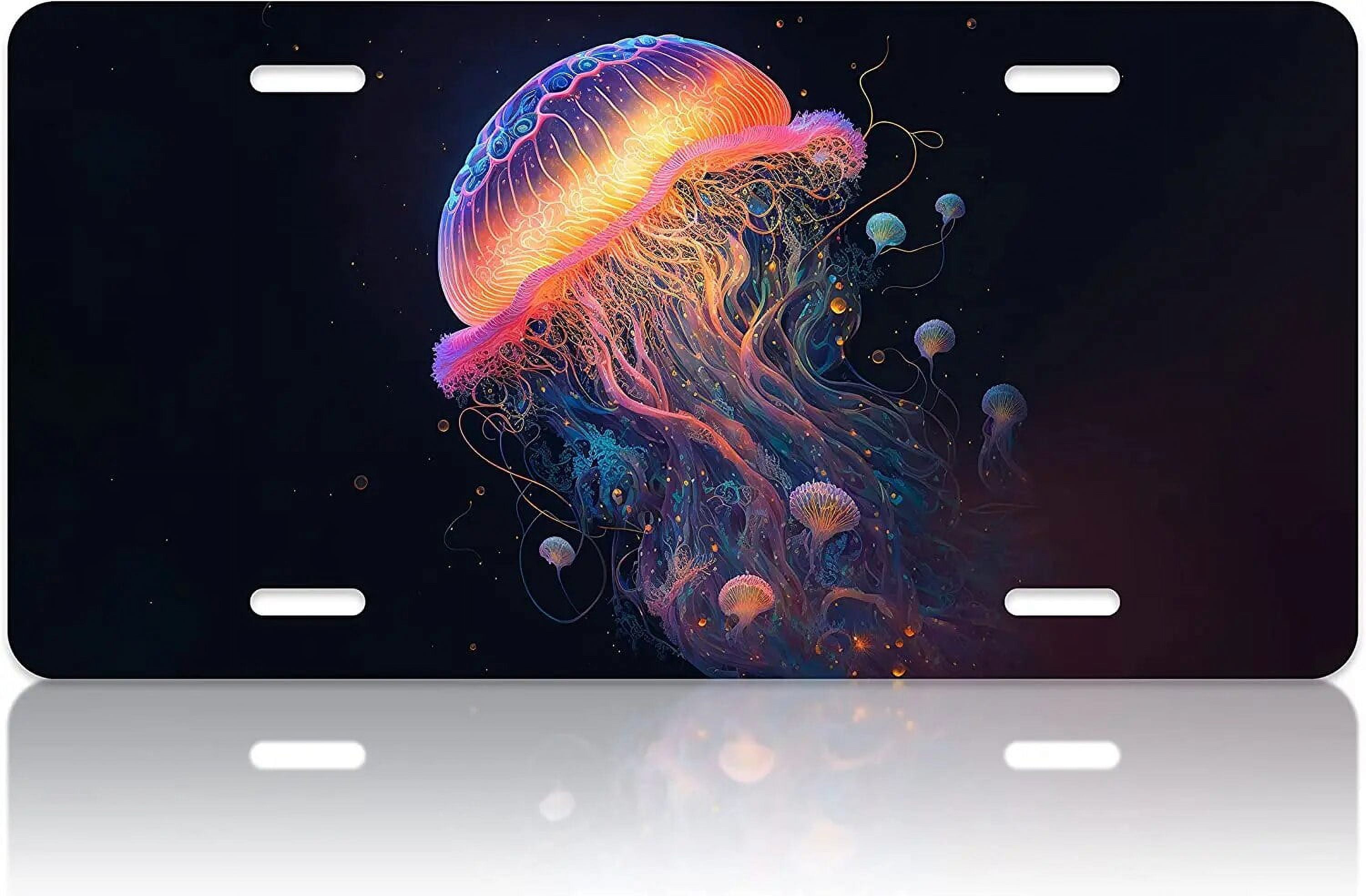 New Butterfly Floral Car Front License Plate Cover Colorful Insect ...