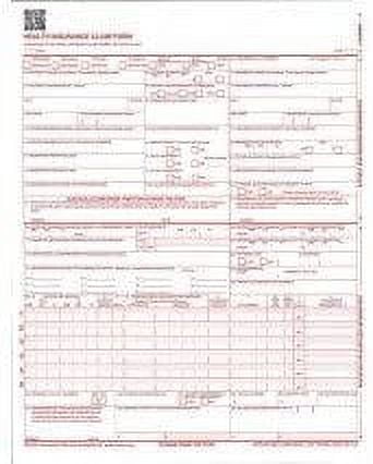 New CMS 1500 Claim Forms - HCFA Version 02/12 100 Sheets - Walmart.com