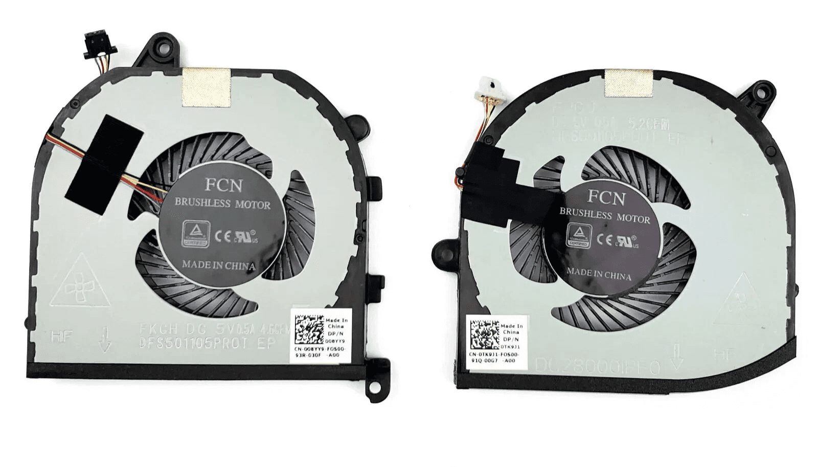 New CPU and GPU Cooling Fan Replacement Set for Dell XPS 15 9570 Laptop ...