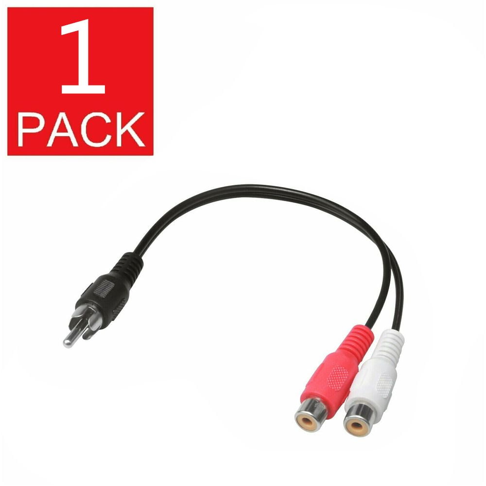 New Cable Splitter Aux Cord 6 inch Adapter Audio Cable Female Audio ...