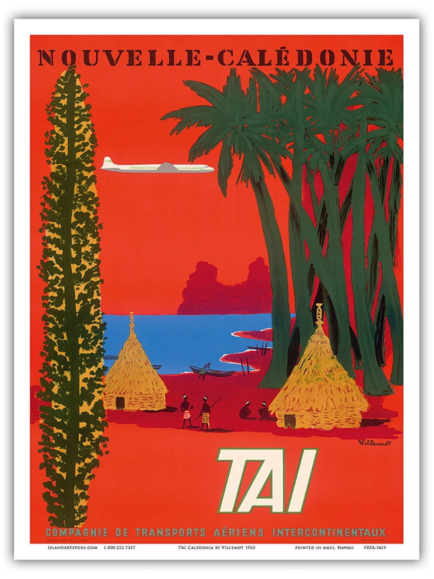 New Caledonia (Nouvelle Calédonie) - Native Kanak People Grand Huts ...