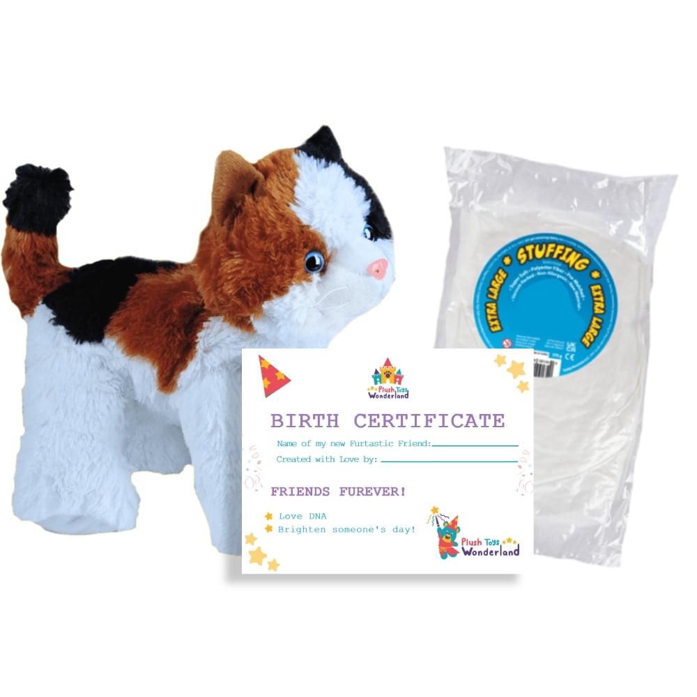 Plush Gear New Cali The Calico Cat 16" Plush Toy with Certificate – DIY ...