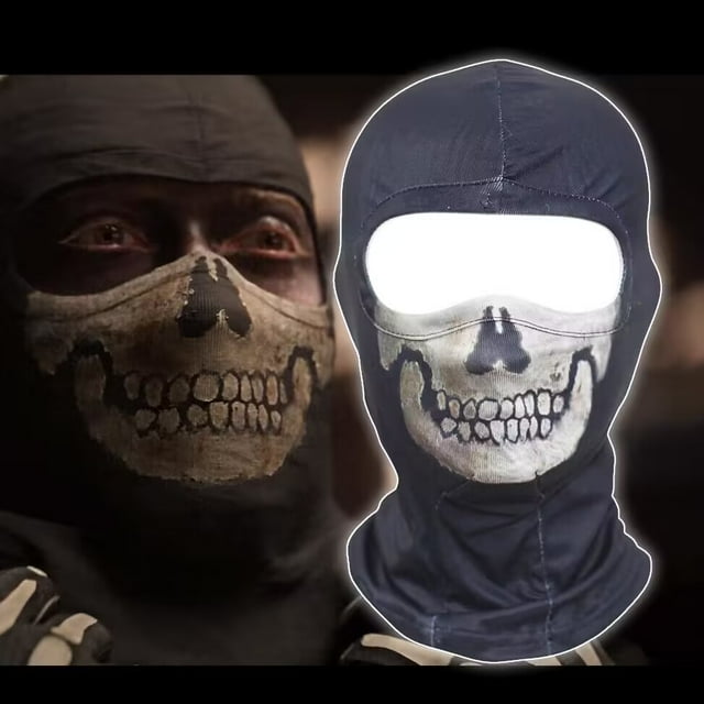 New Call of Duty 19 COD19 Ghost Squad Skull Balaclava Ski Hood Cycling ...