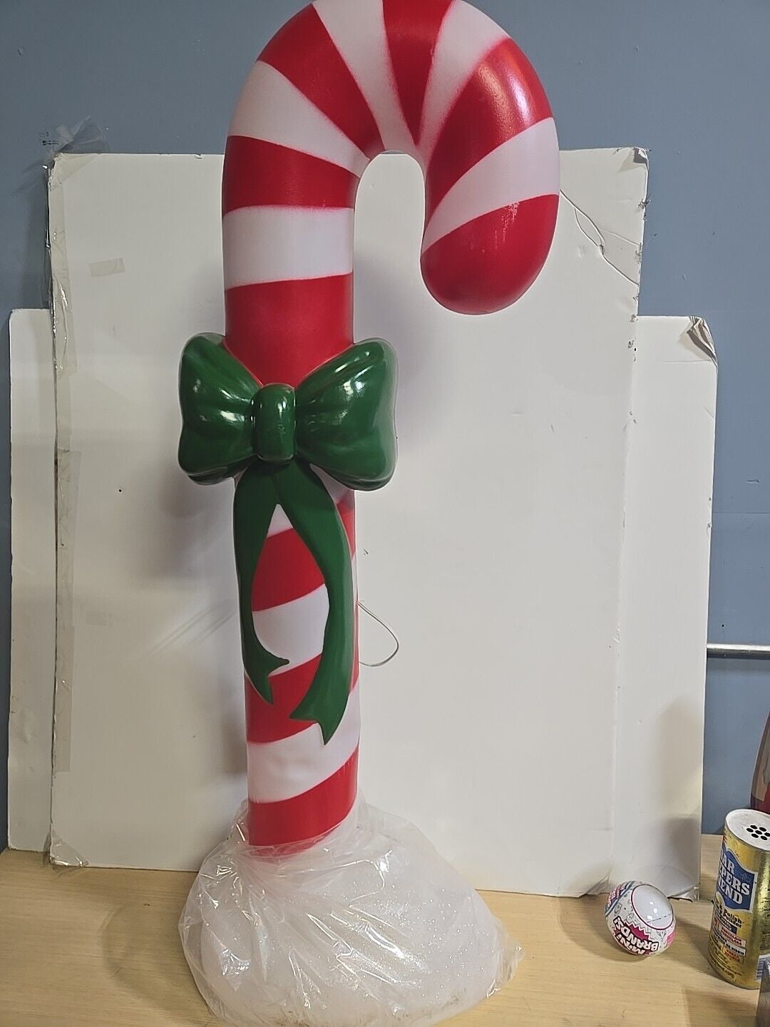 New Candy Cane Blow Mold w Bow Snow Lighted Christmas Yard Decor ...