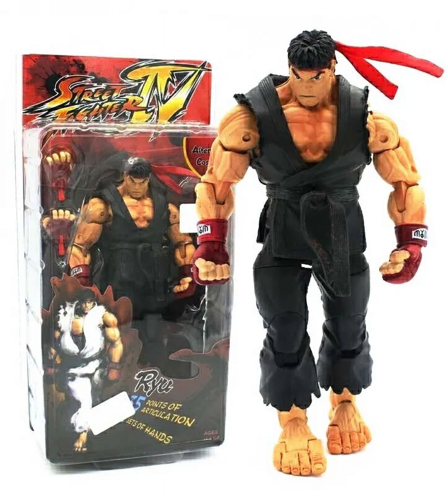 ApexComm Street Fighter IV Black Ryu Action Figure, 6.5 Inches ...