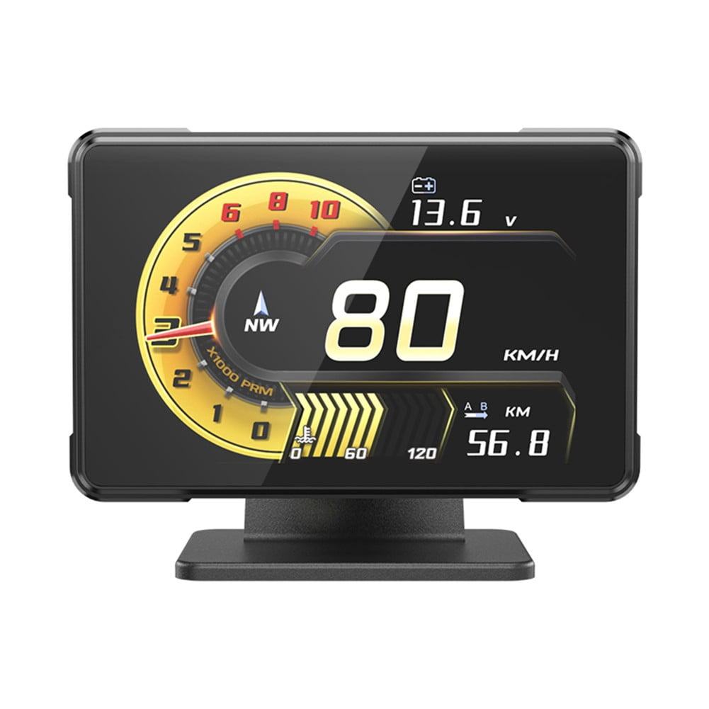 New Car Meter Hud Voltage Speed Rpm Turbo Oil Temp Gauge Headup Display ...