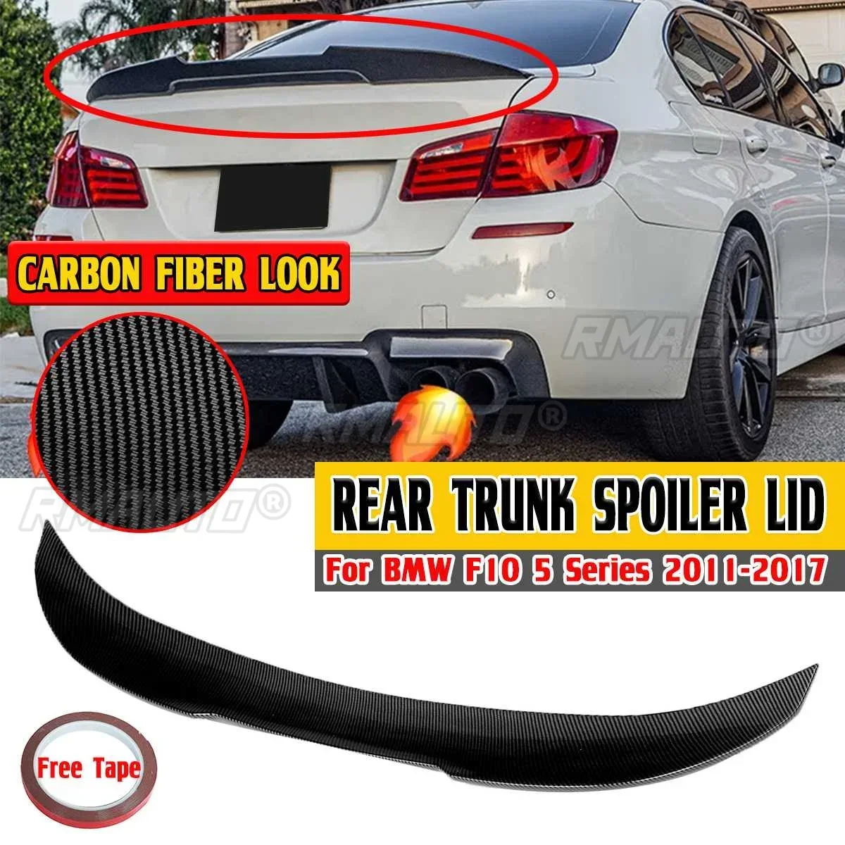 New Car Rear Trunk Spoiler Lip Boot Wing Rear Wing For BMW F10 5 Series ...