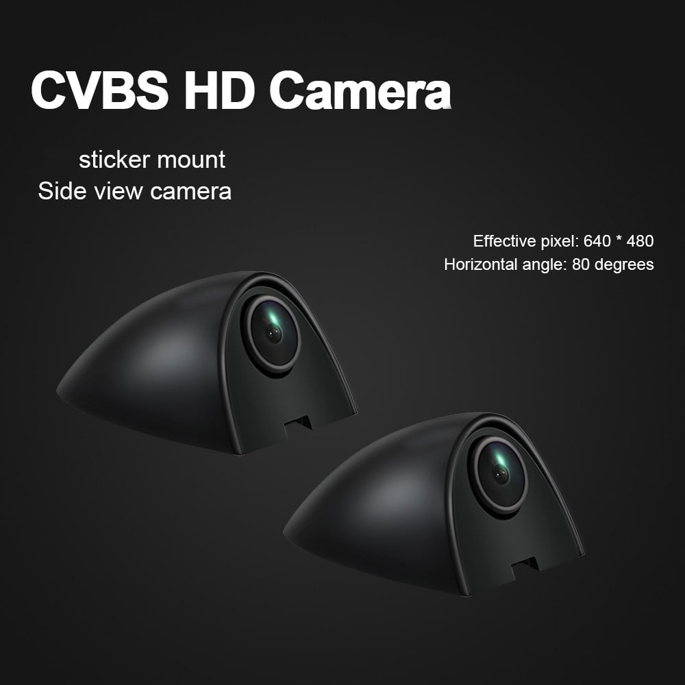New Car Sticker Mount HD Side View Blind Spot Parking Aid Cameras Left ...