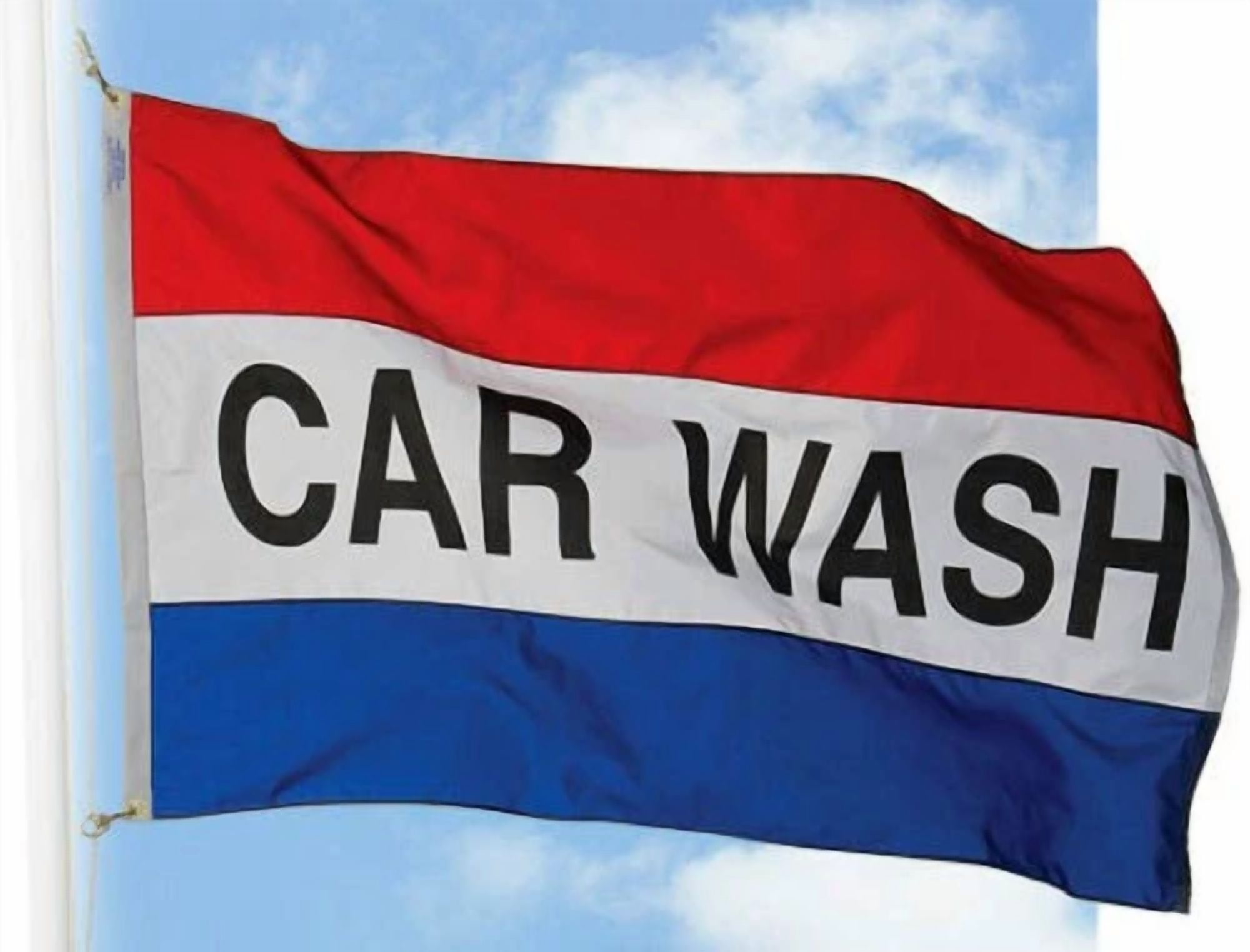New Car Wash Flag Banner 3 X 5Ft Sign Better Quality Usa Seller 100D ...
