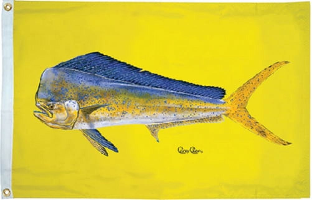 New Carey Chen Offshore Fish Flag taylor 1929 Dolphin 36" x 60 ...