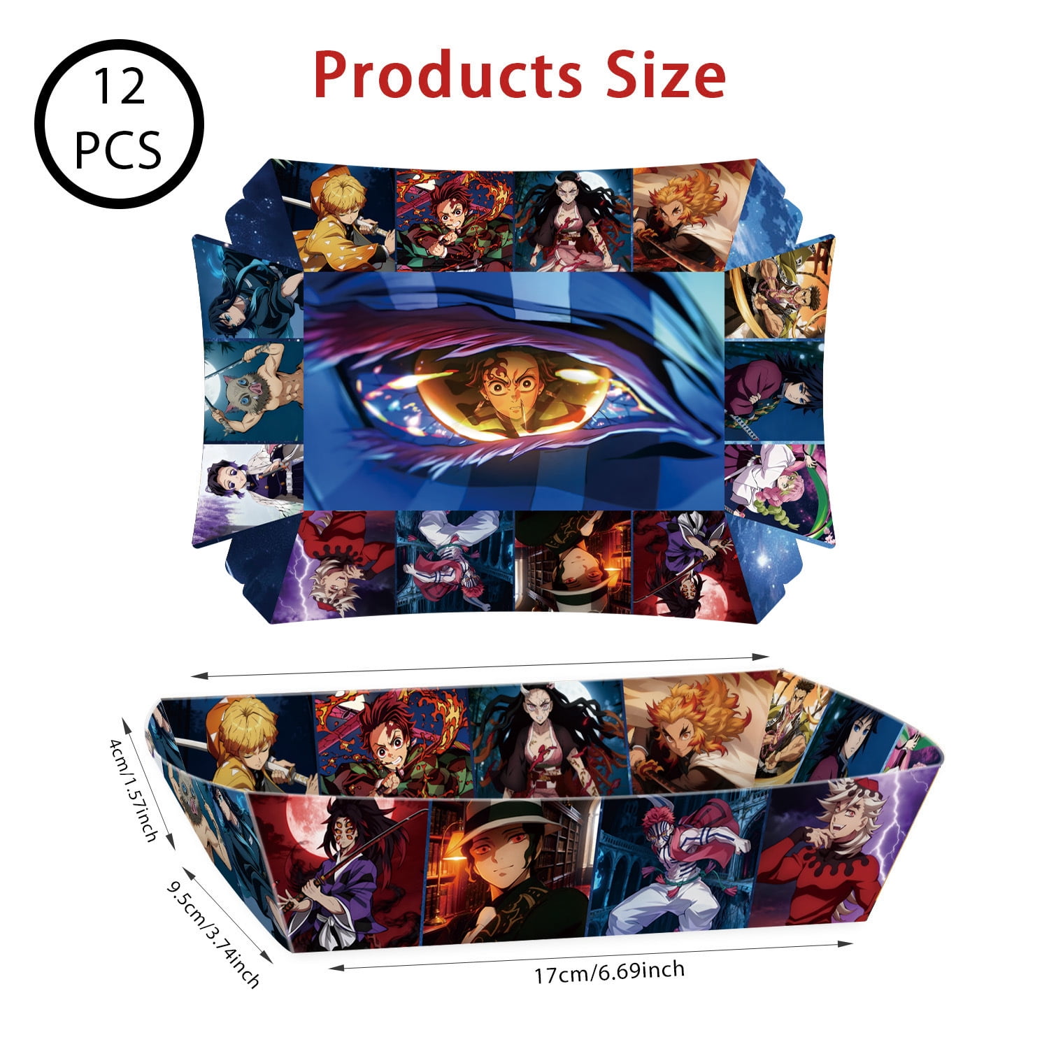 New Cartoon Anime Demon Slayer Flag Balloon Birthday Party Decorations ...