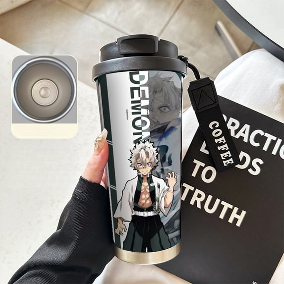 New Cartoon Anime Insulated Cup Demon Slayer Two-Dimensional Coffee Cup ...