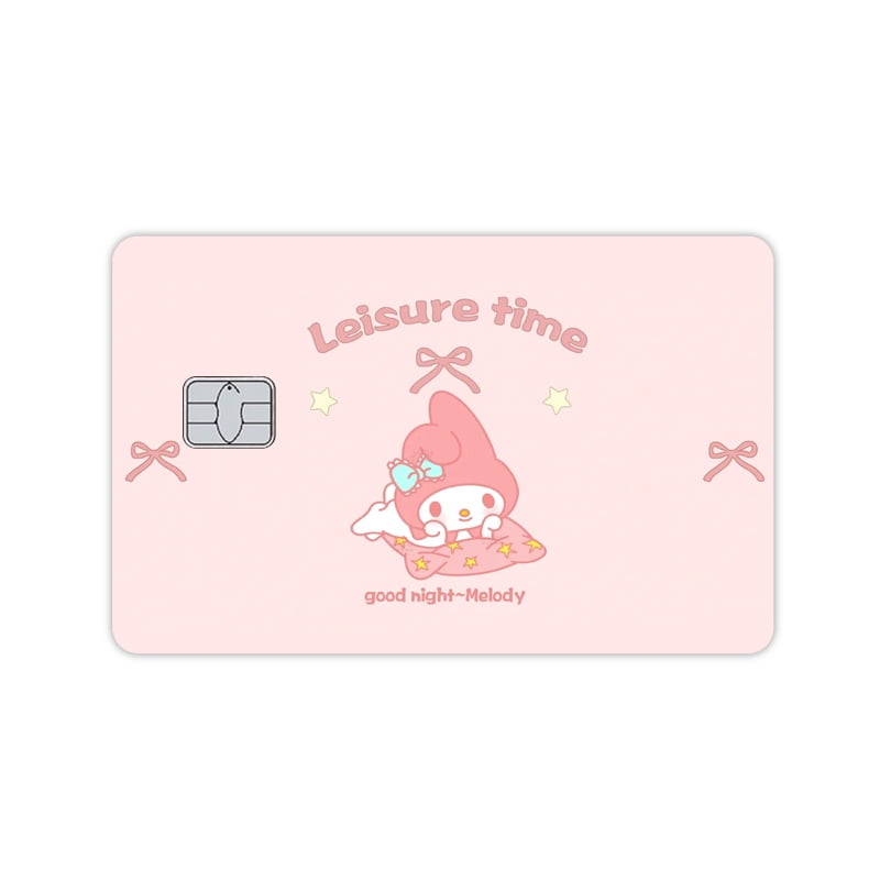 New Cartoon Hello Kitty Kuromi Cute Credit Card Skin Stickers for VISA ...