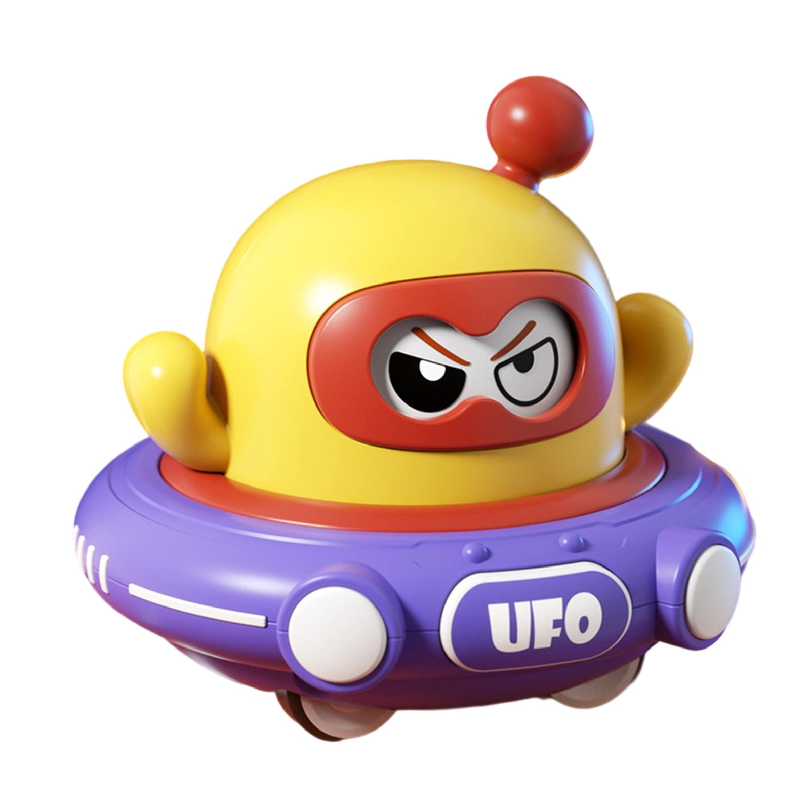 New Cartoon-style Double-pull Back Space Saucer Toy No Batteries ...
